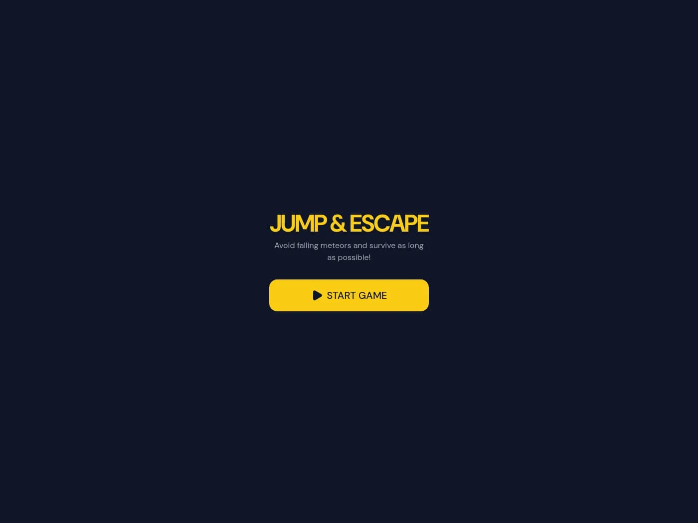 Jump & Escape Game