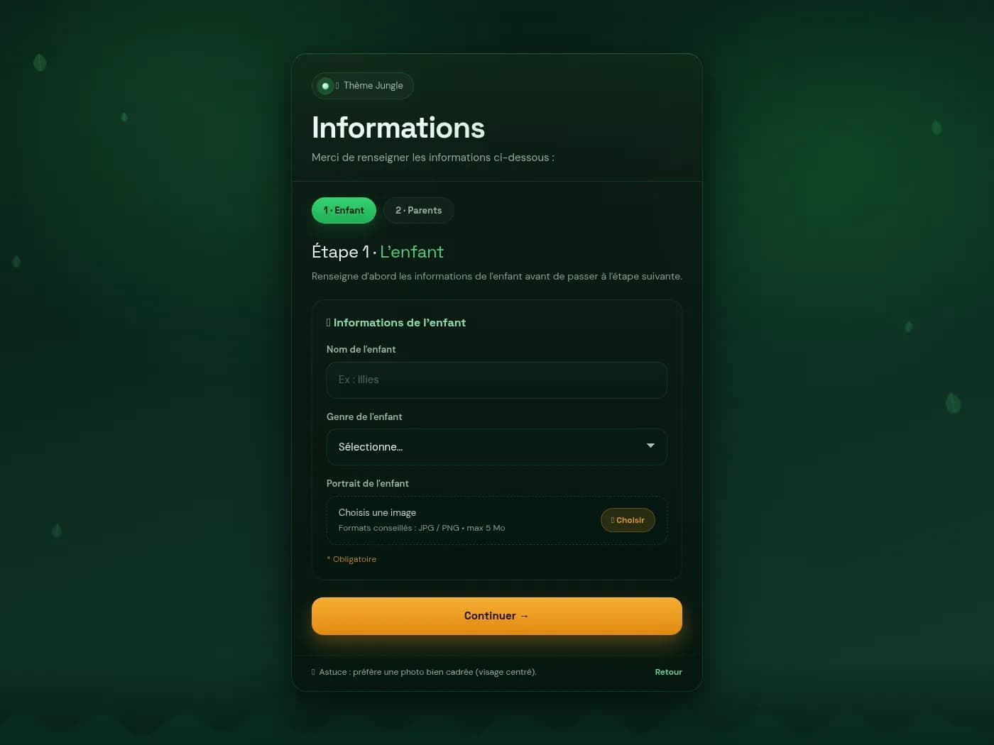 Jungle Modern Form UX