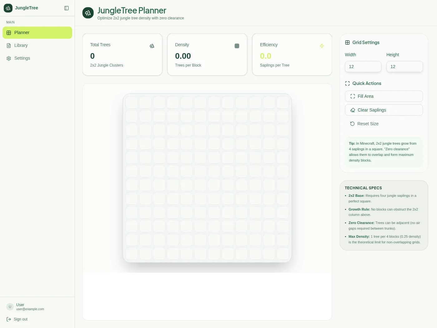 JungleTree Planner