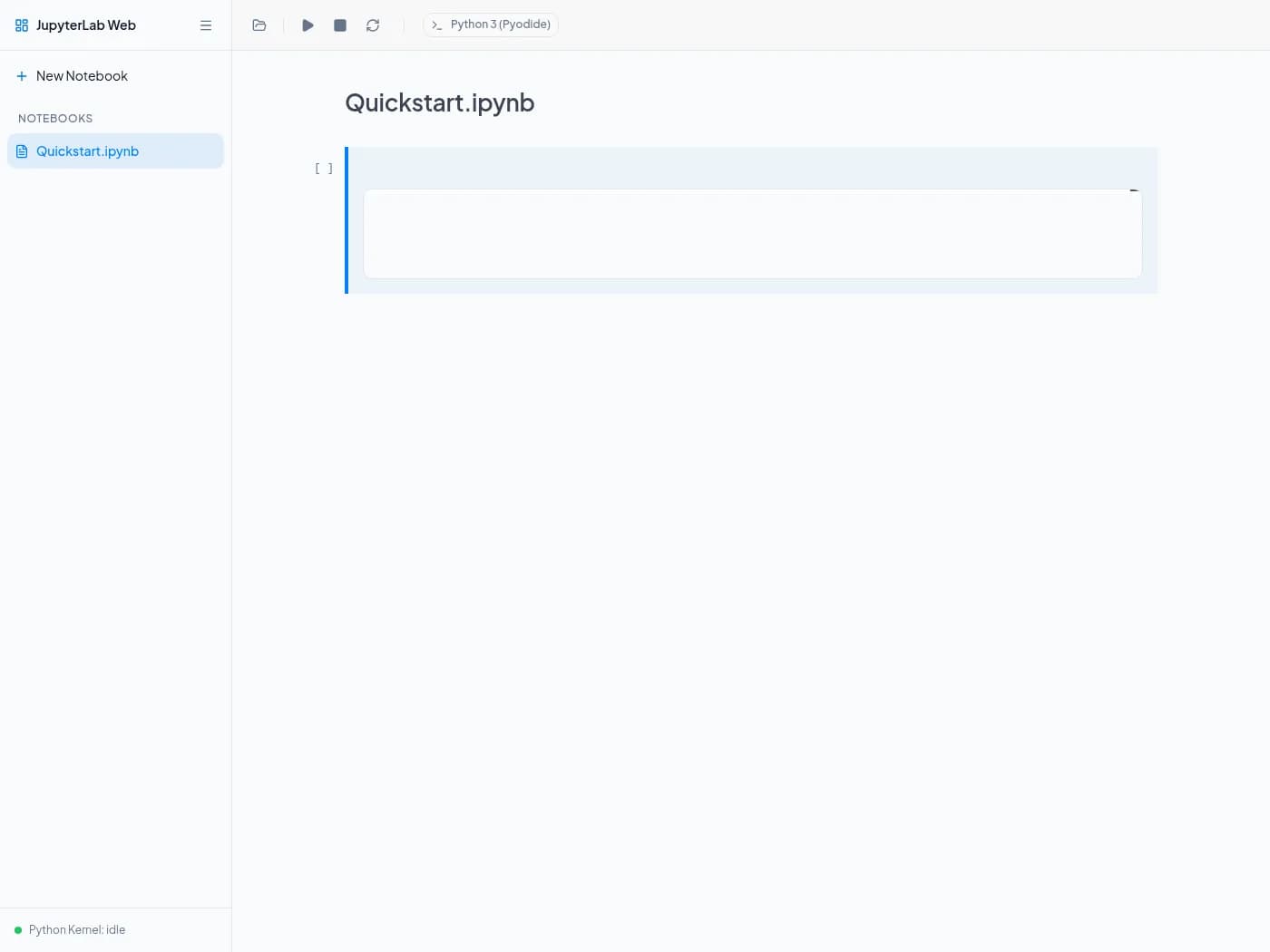 JupyterLab Web Workspace