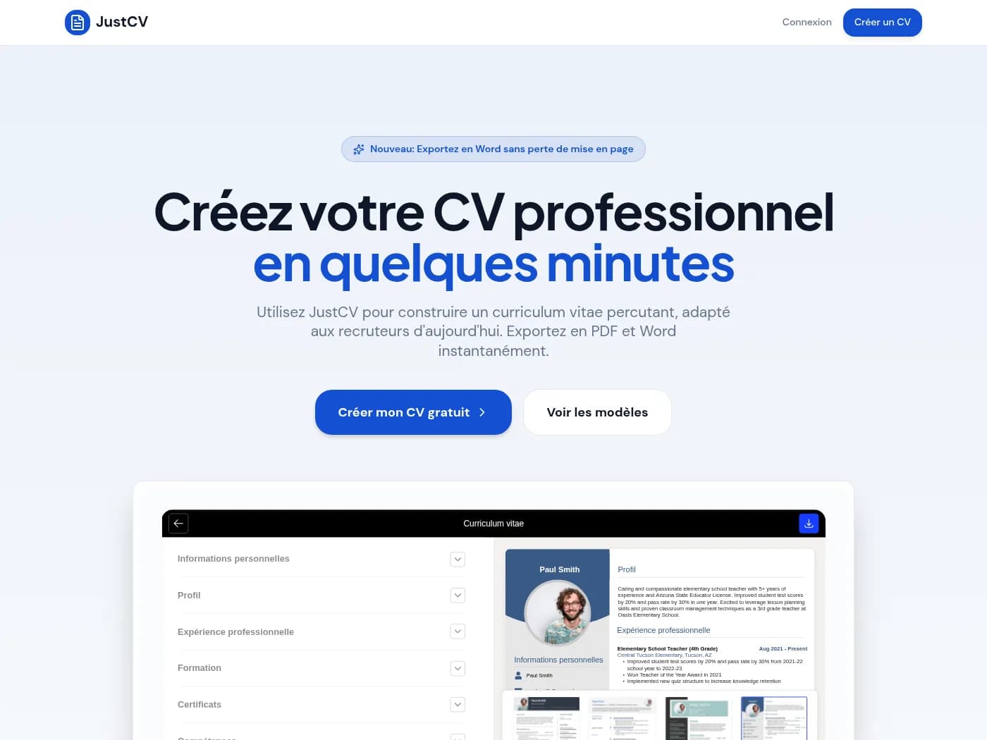 JustCV Maker
