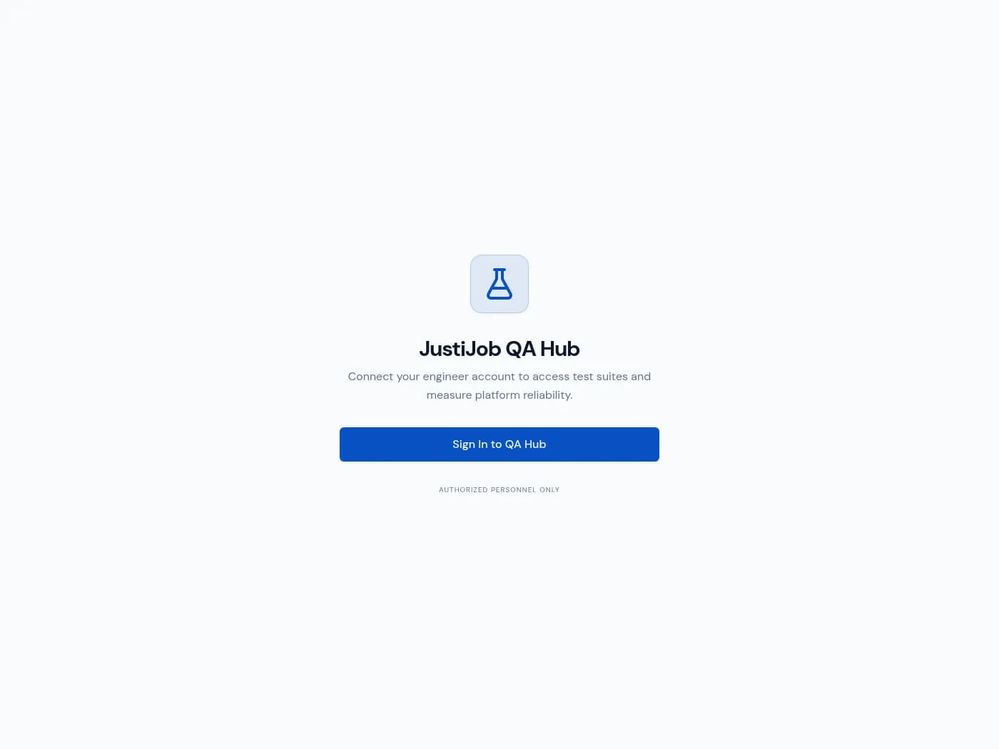 JustiJob QA Hub