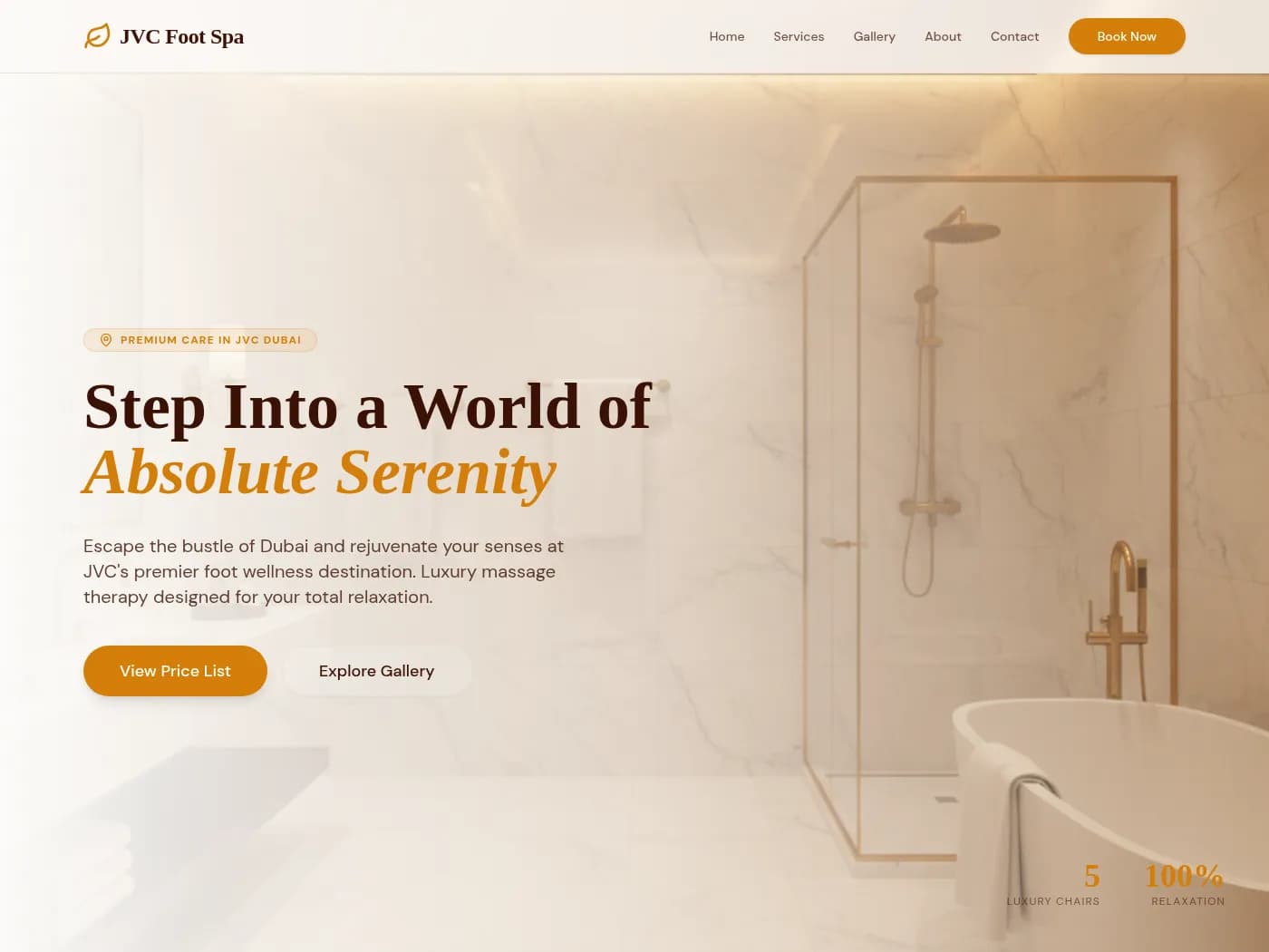 JVC Foot Spa Website