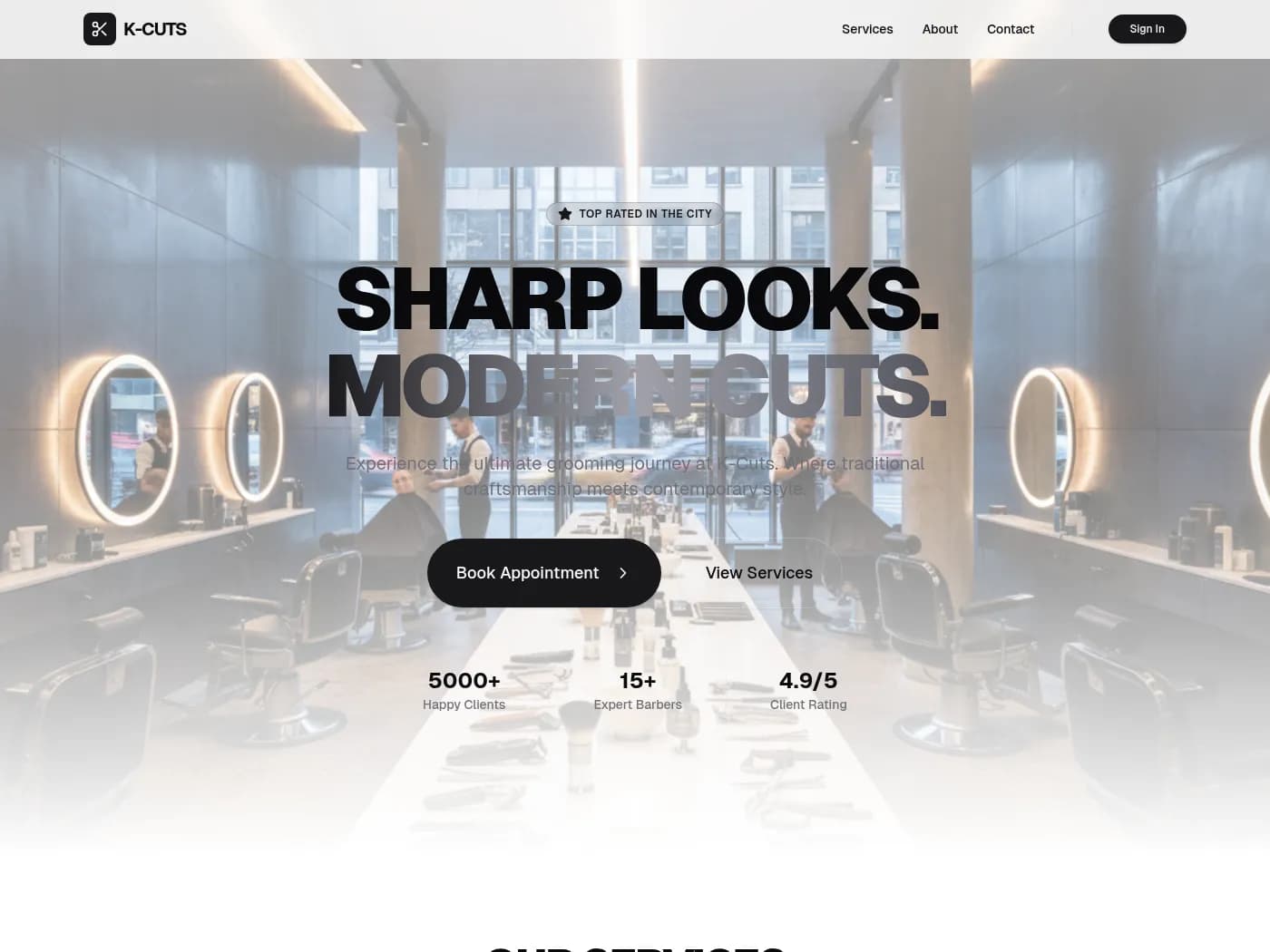 K-Cuts Barber Site