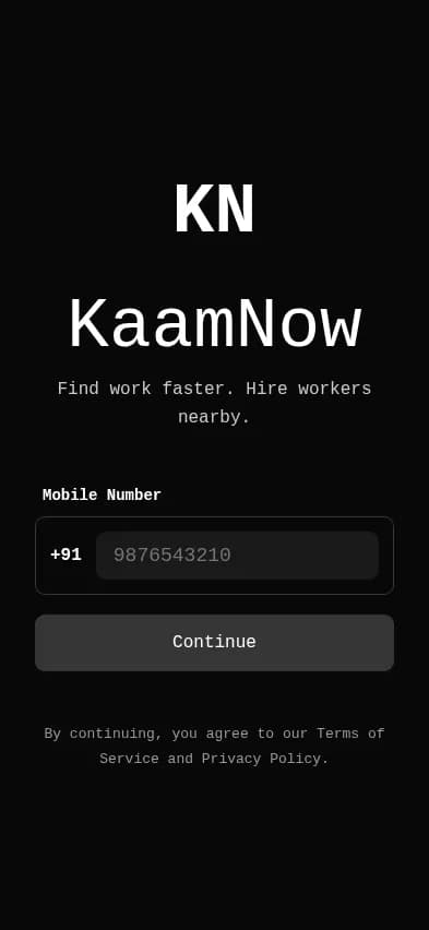 KaamNow Micro-Jobs App