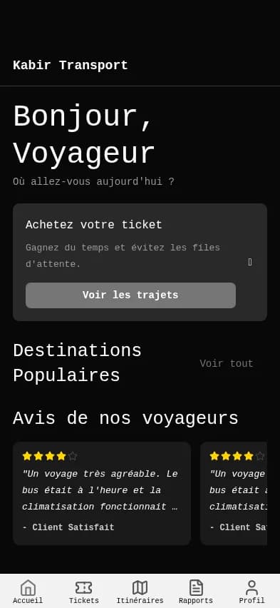 Kabir Transport App