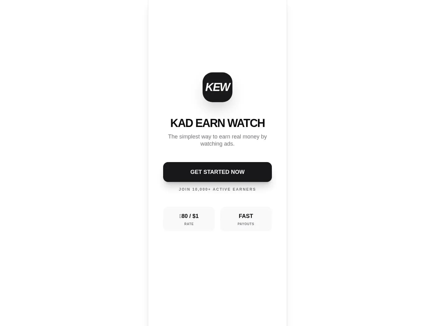 KAD Earn Watch