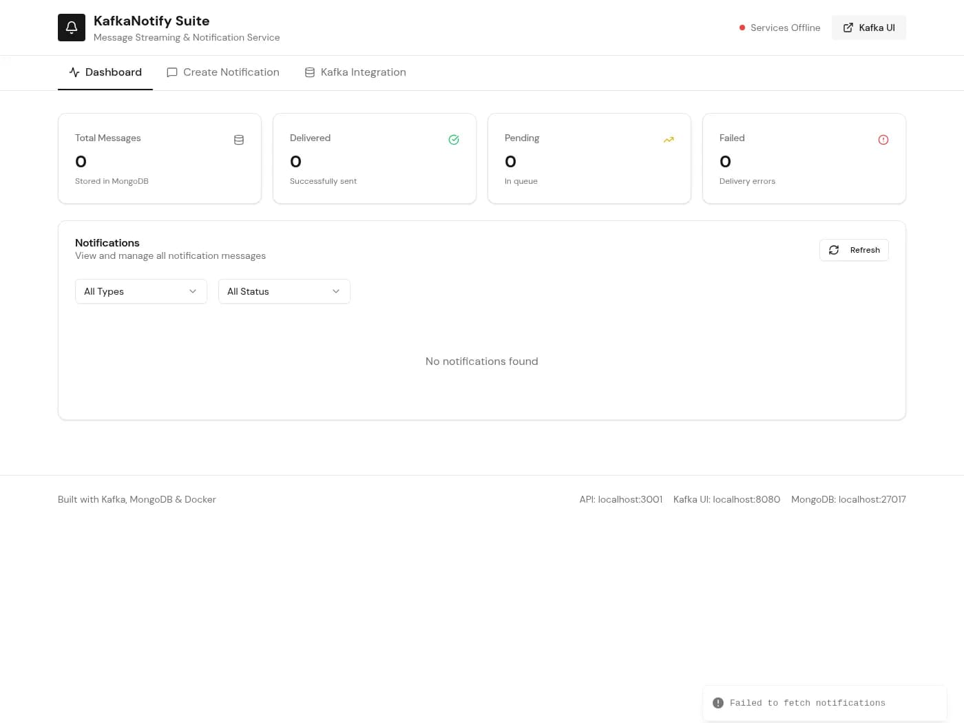 KafkaNotify Suite