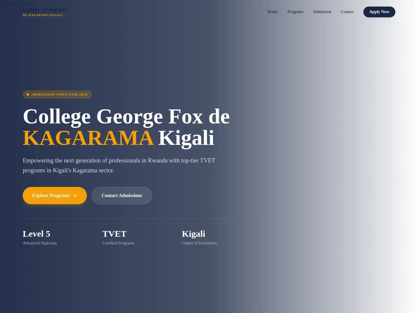 Kagarama College Website