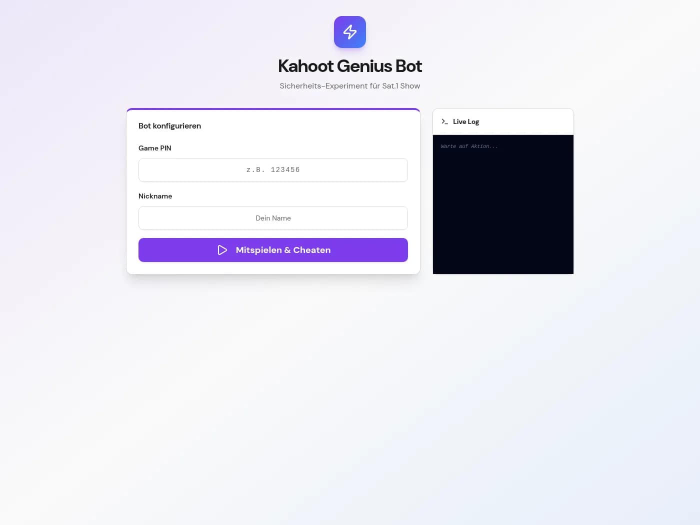 Kahoot Genius Bot