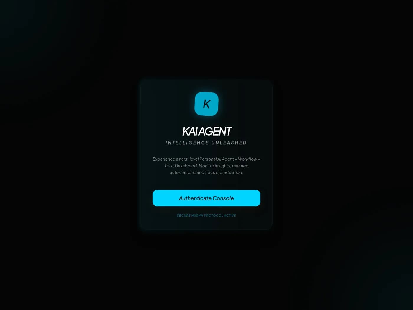 Kai Agent Dashboard