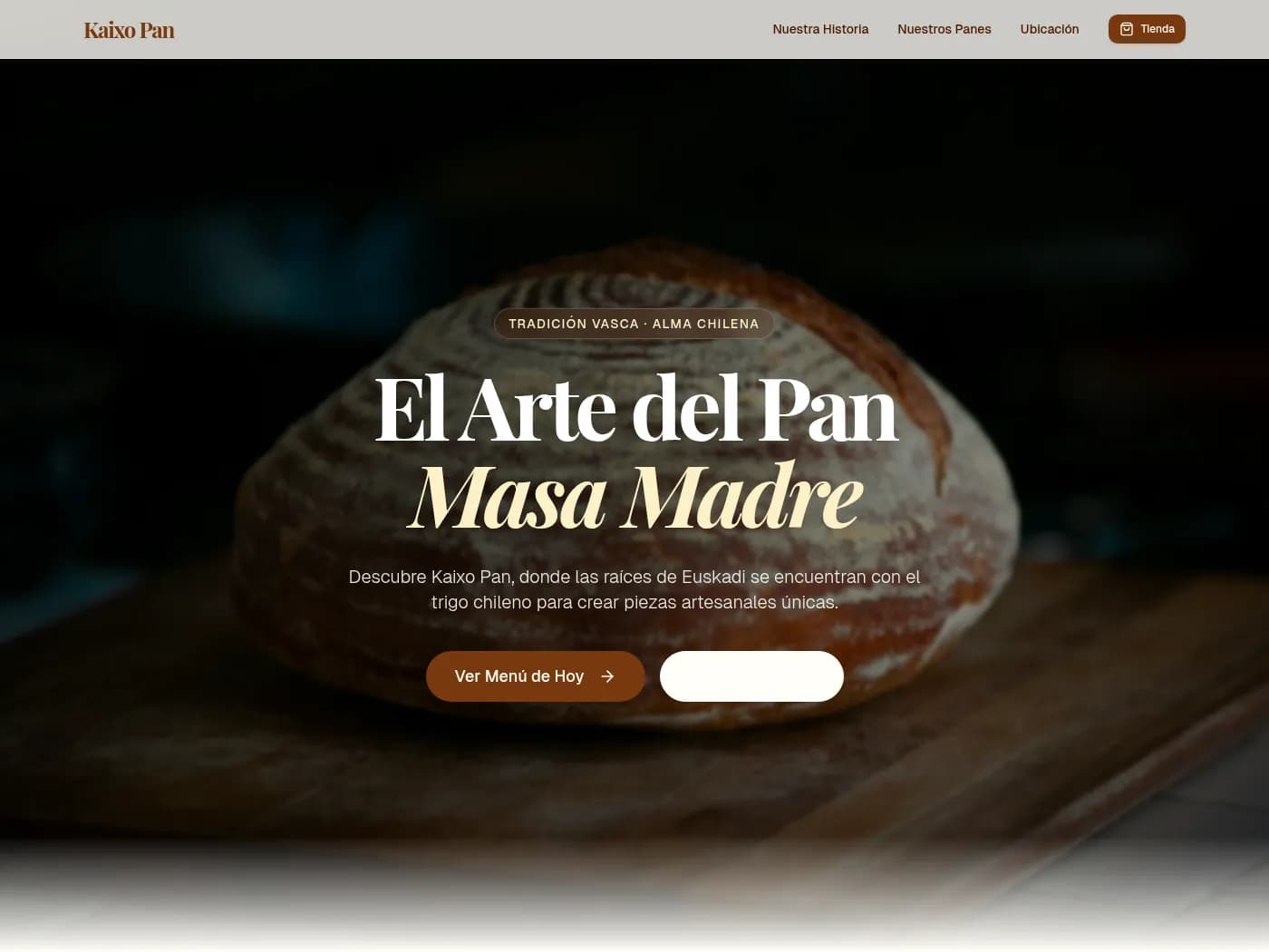 Kaixo Pan Bakery Site