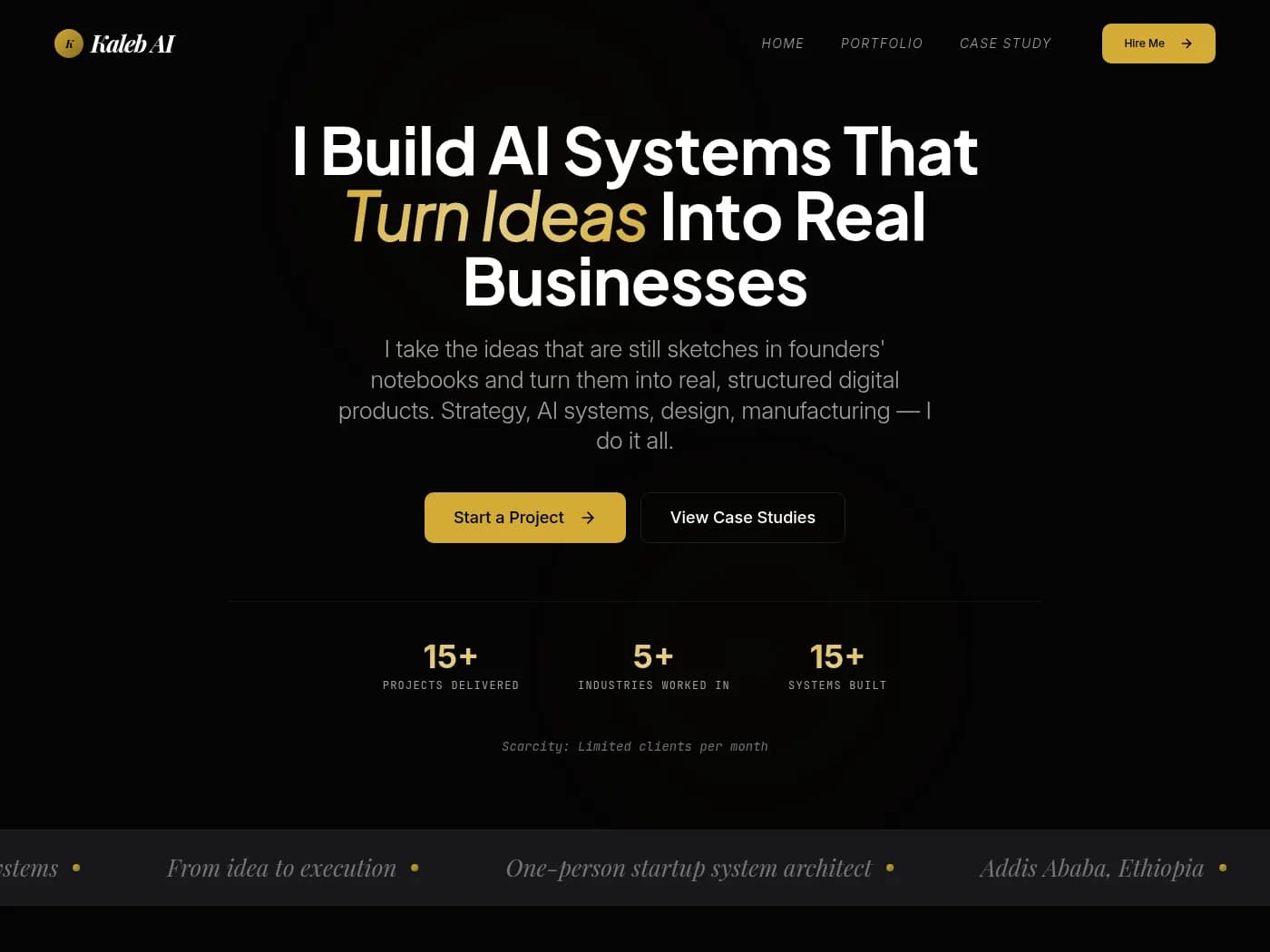 Kaleb AI Systems Site