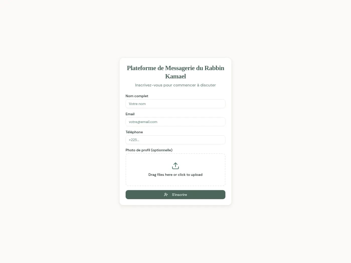 Kamael Chat Plateforme