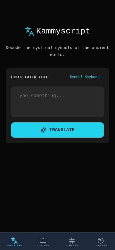 Kammyscript Translator Web