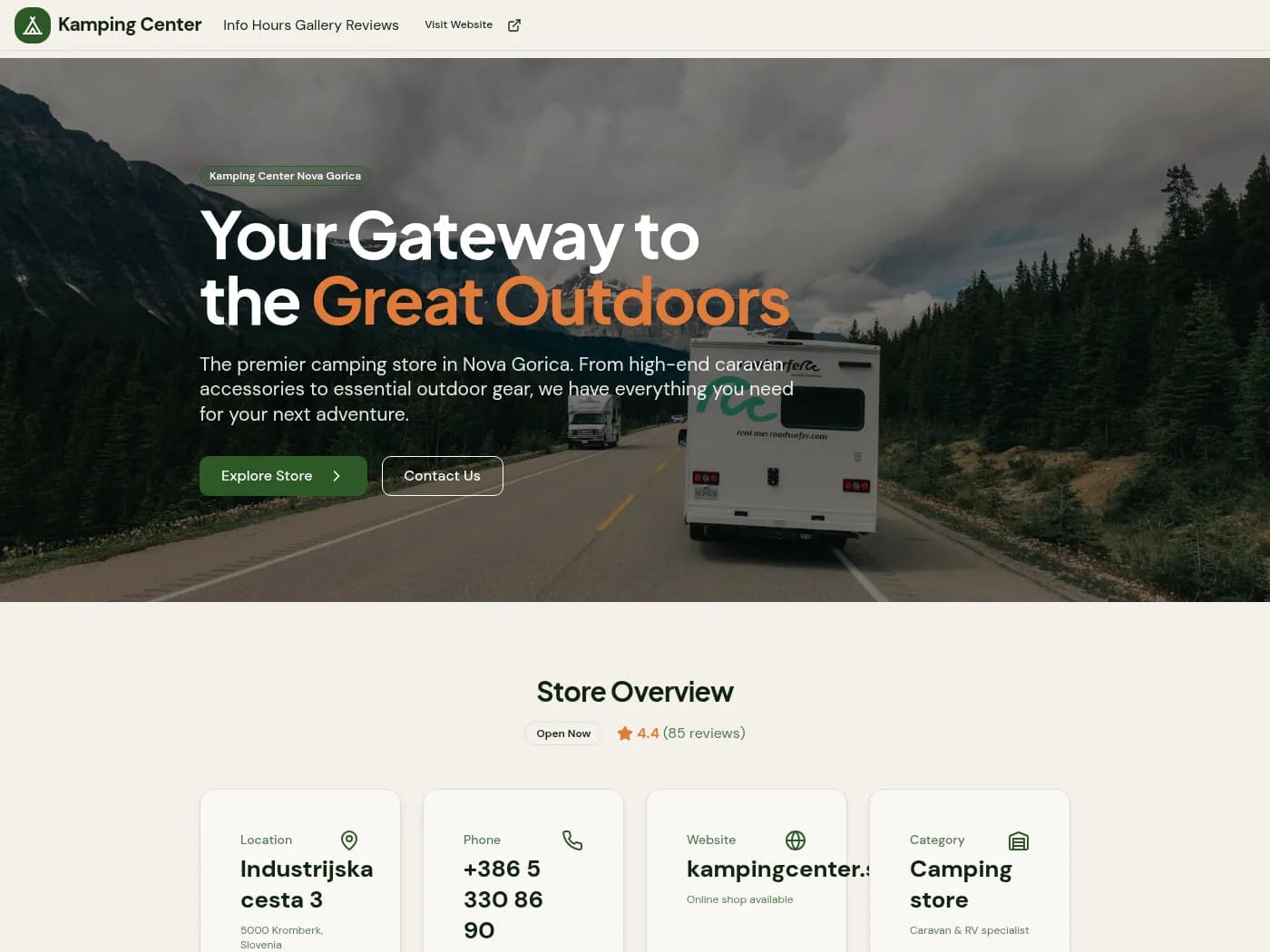 Kamping Center Portal