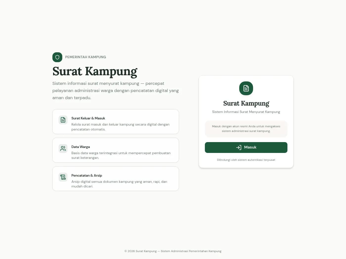 Kampung Letter Hub