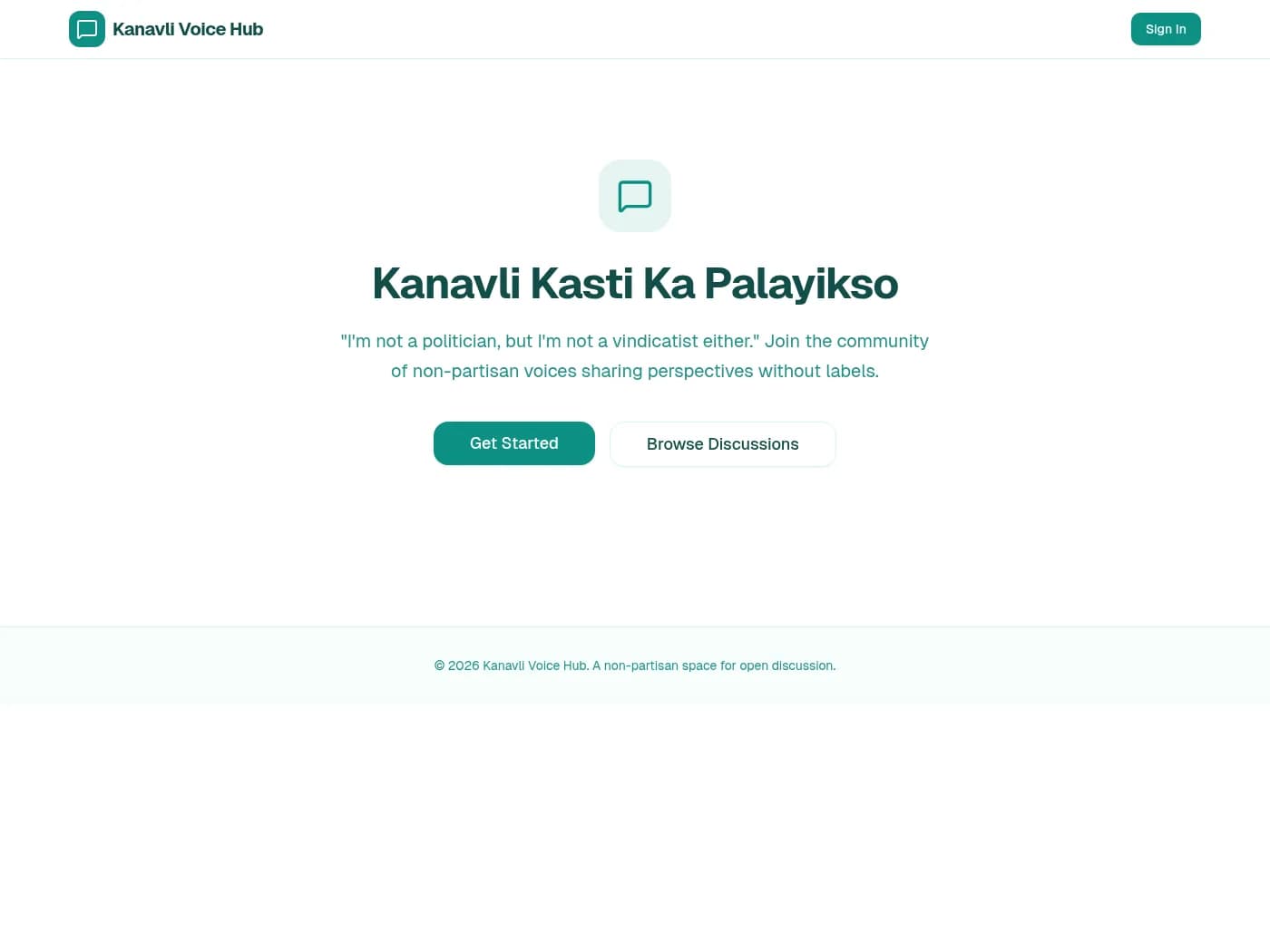 Kanavli Voice Hub