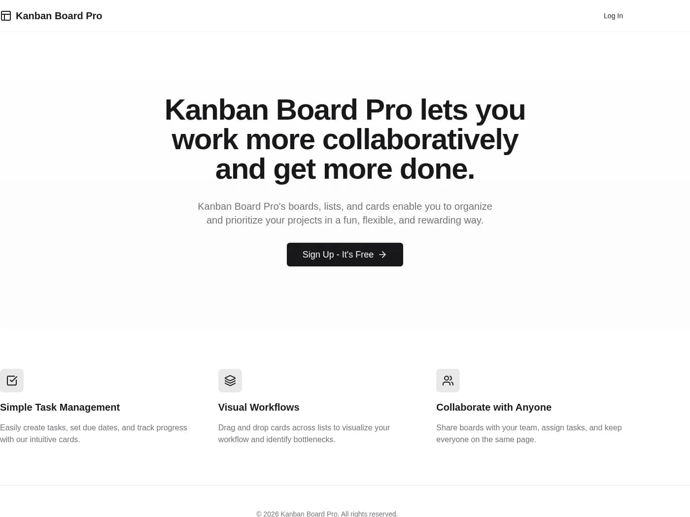 Kanban Board Pro