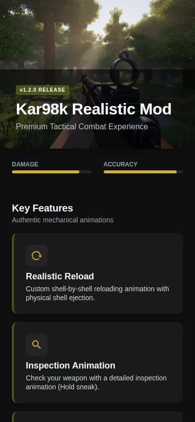 Kar98k Inspect Mod
