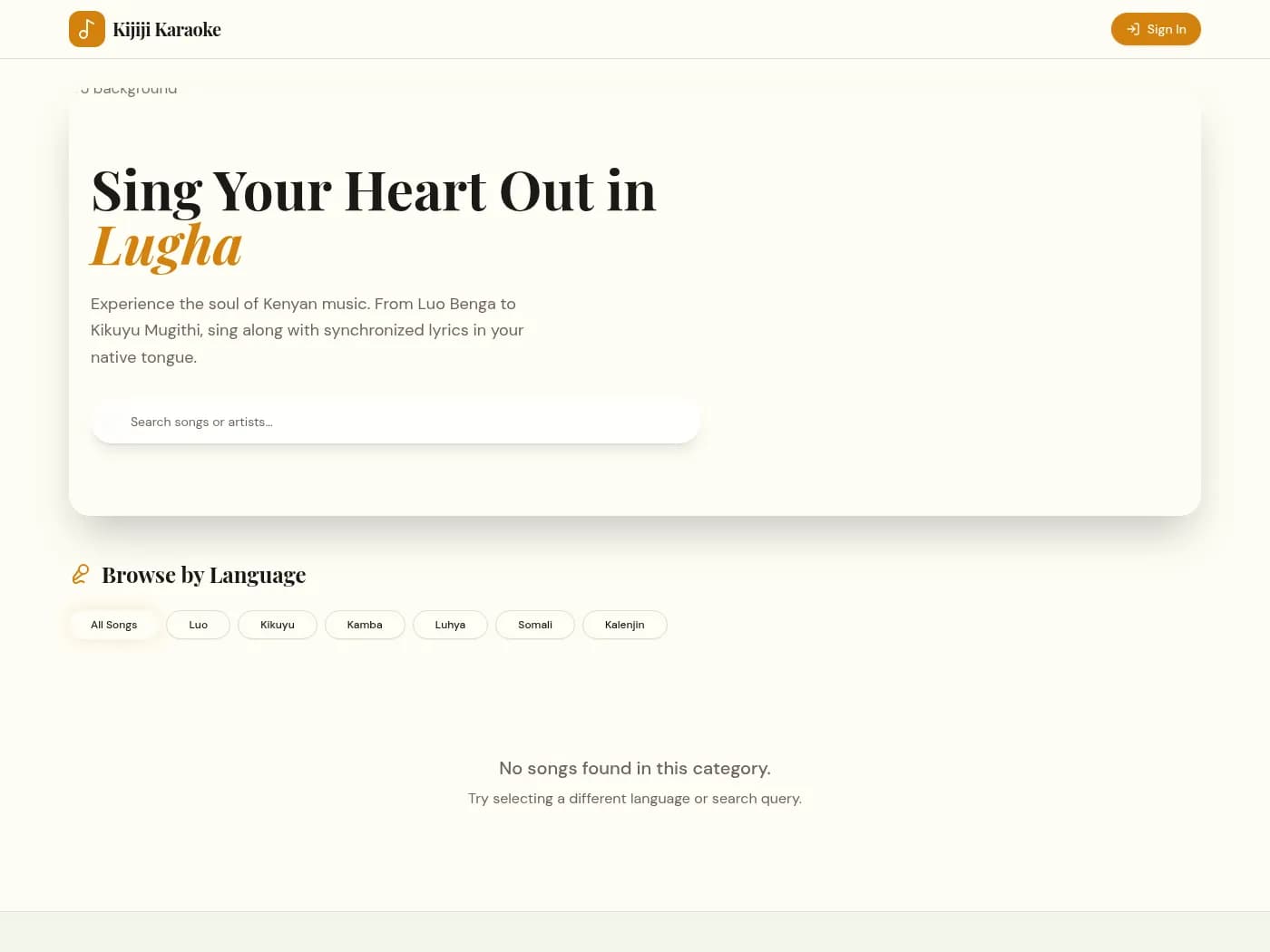 Multi-Lingual Karaoke App