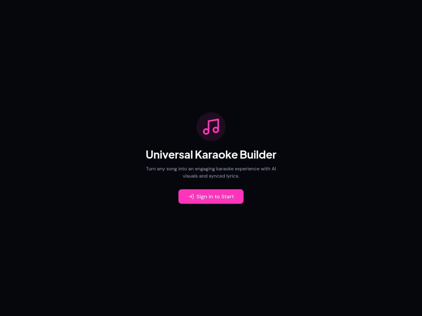 Universal Karaoke Builder