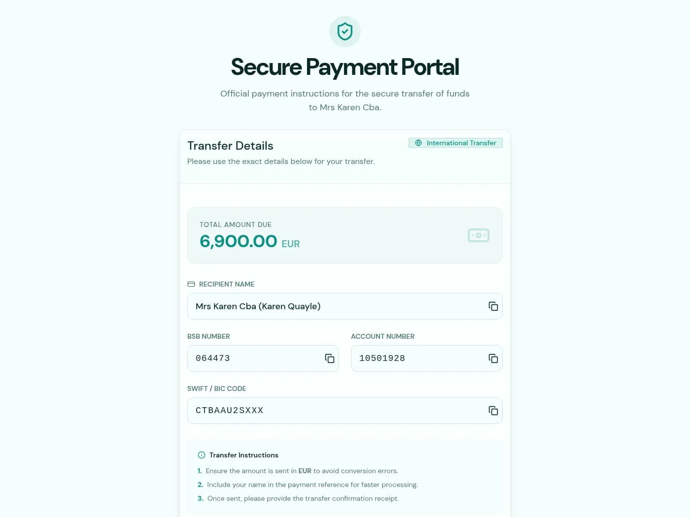 Karen Pay Portal