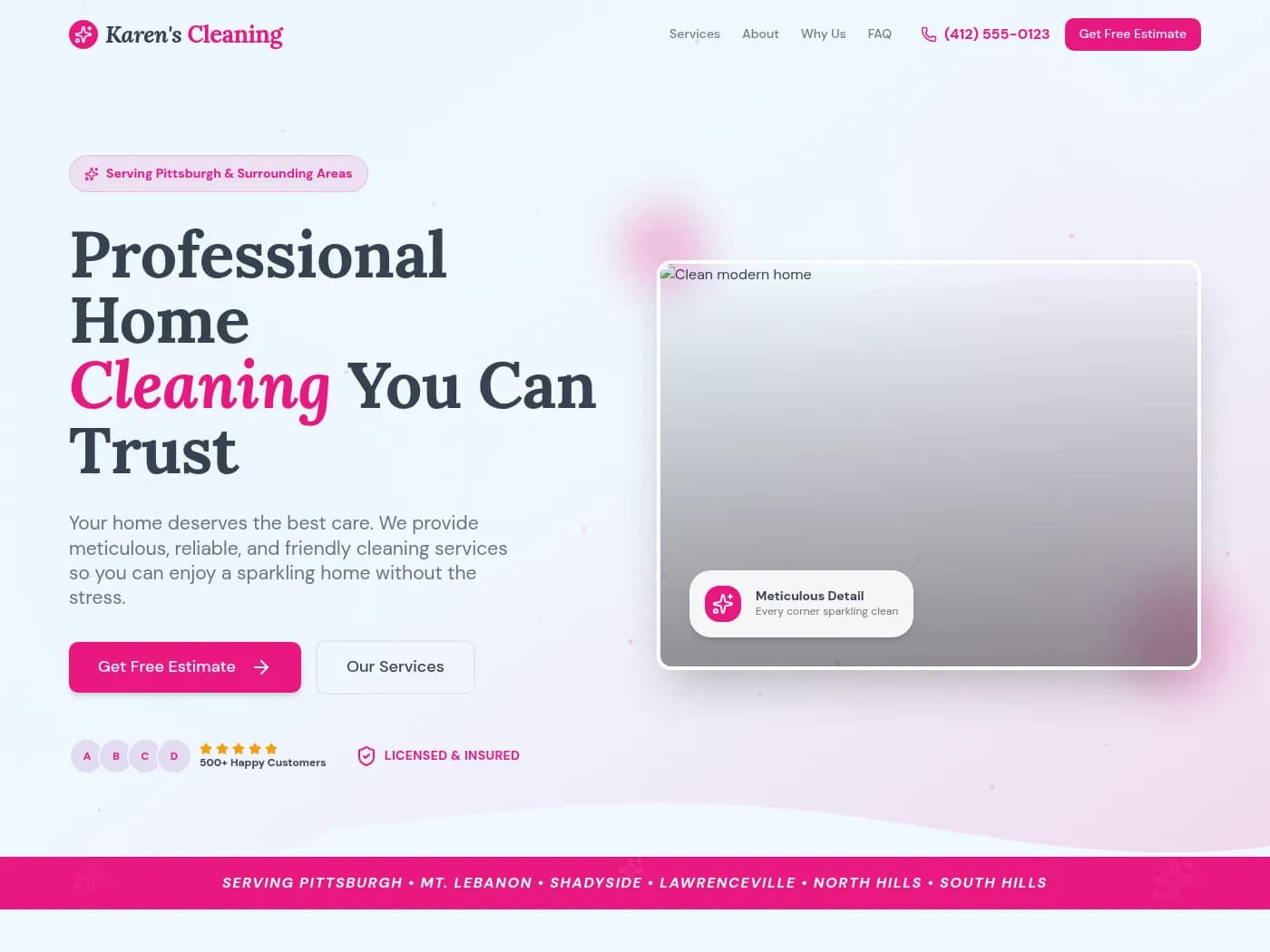 Karen’s Cleaning Web Presence