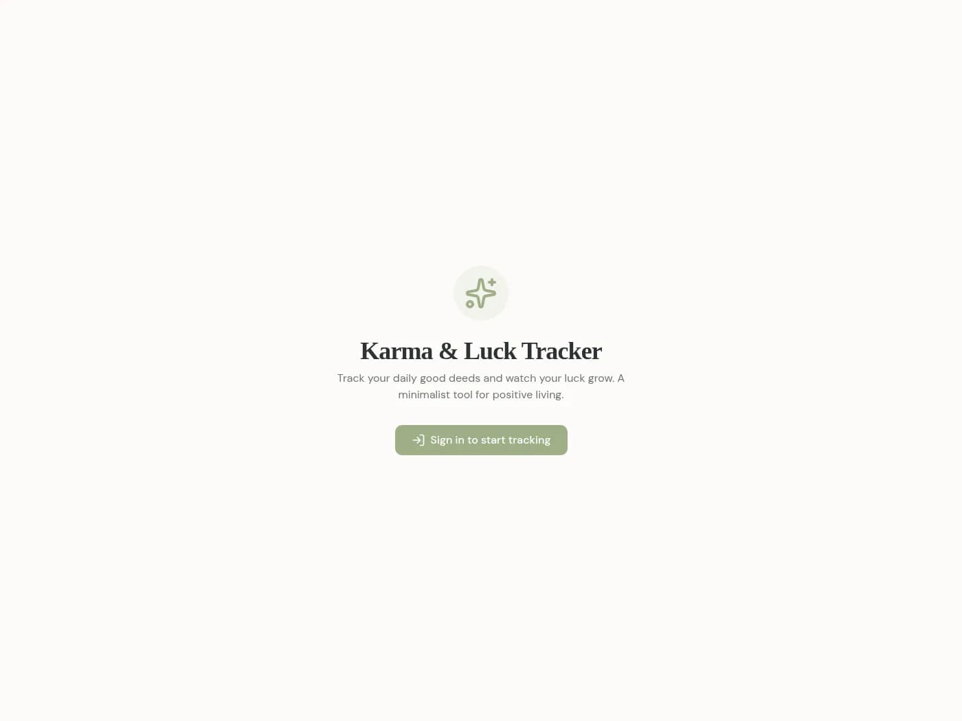 Karma & Luck Tracker