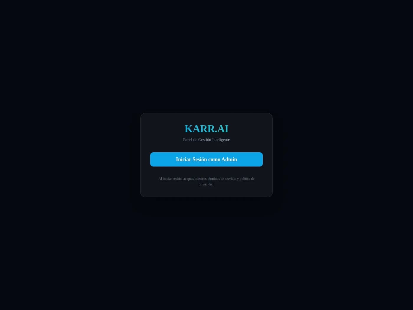 KARR.AI Admin Panel