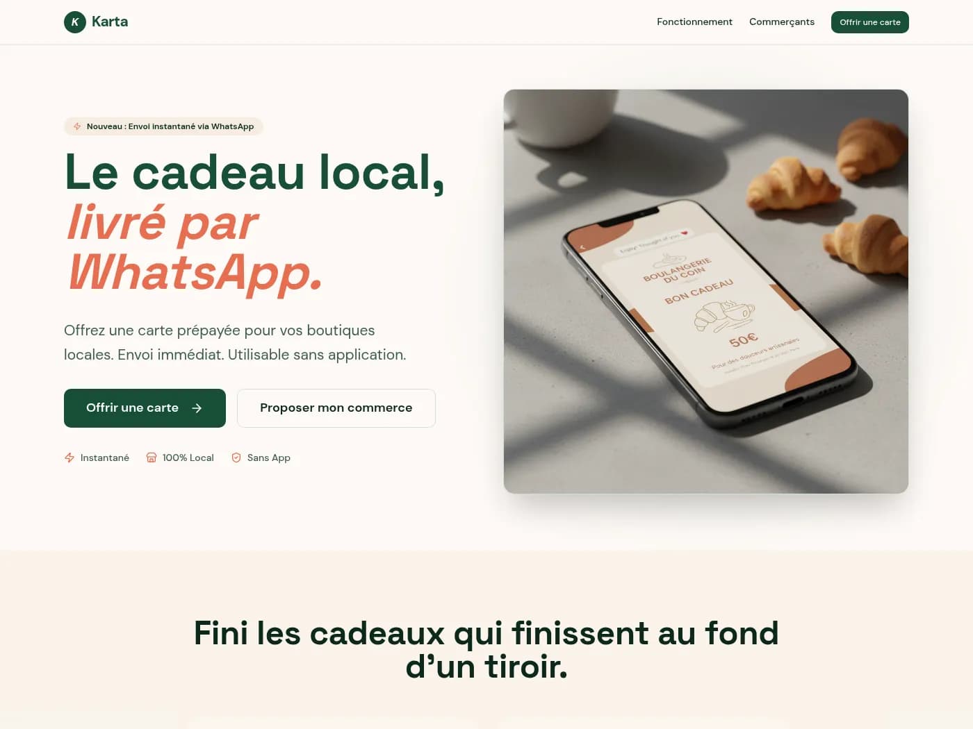 Karta Landing Page