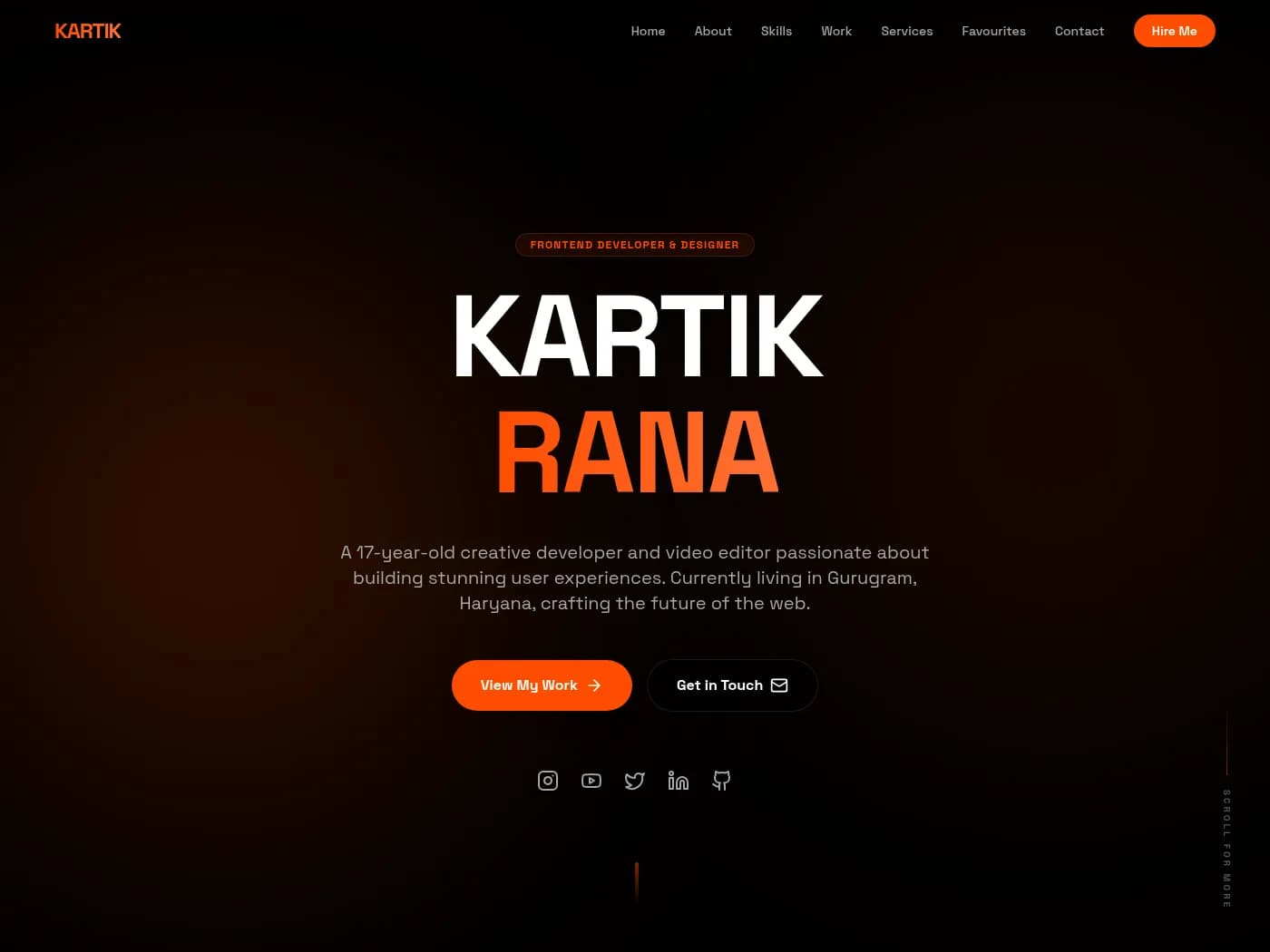 Kartik Rana Portfolio Pro