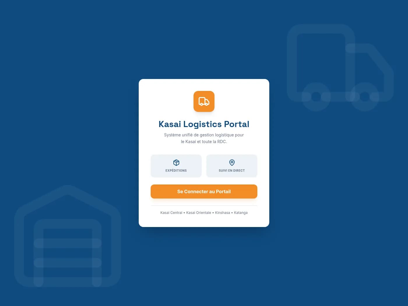 Kasai Logistics Portal