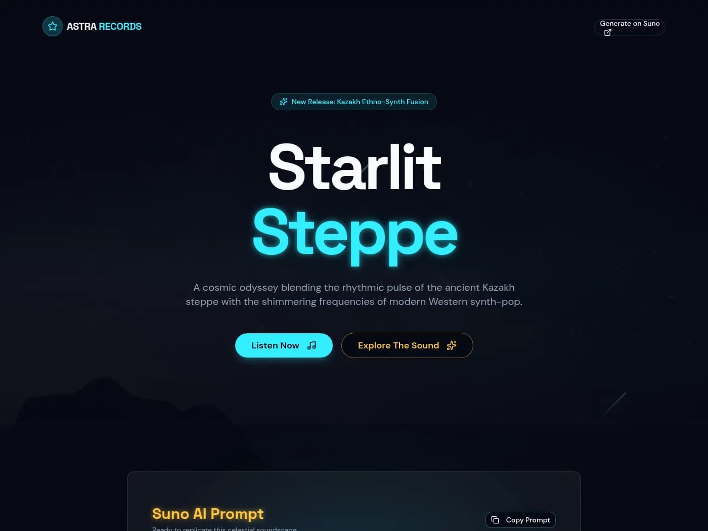 Starlit Steppe Song