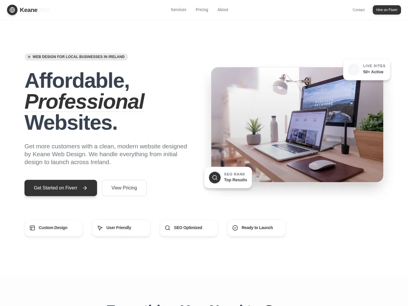 Keane Web Design Site