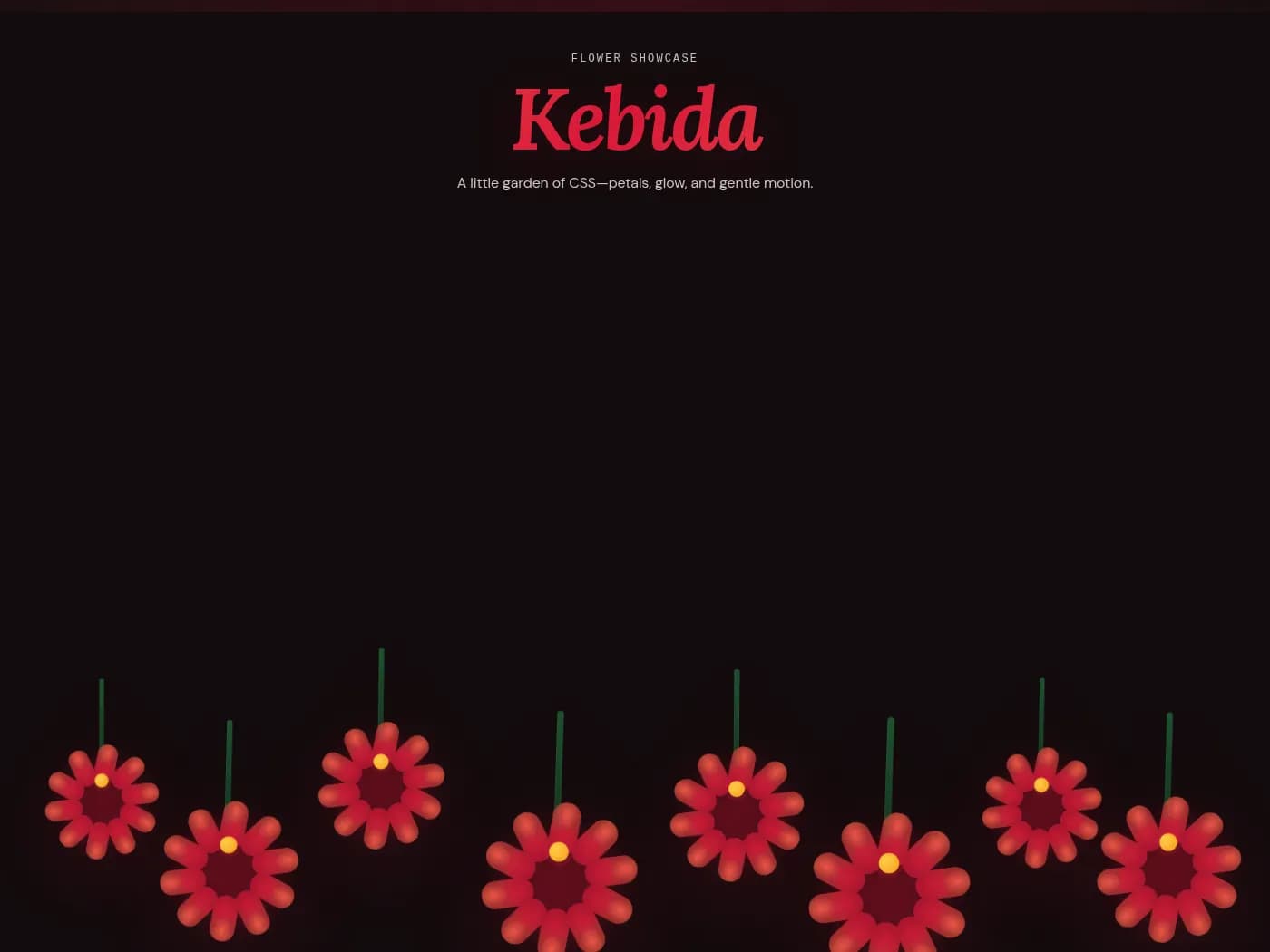 Kebida Flower Showcase