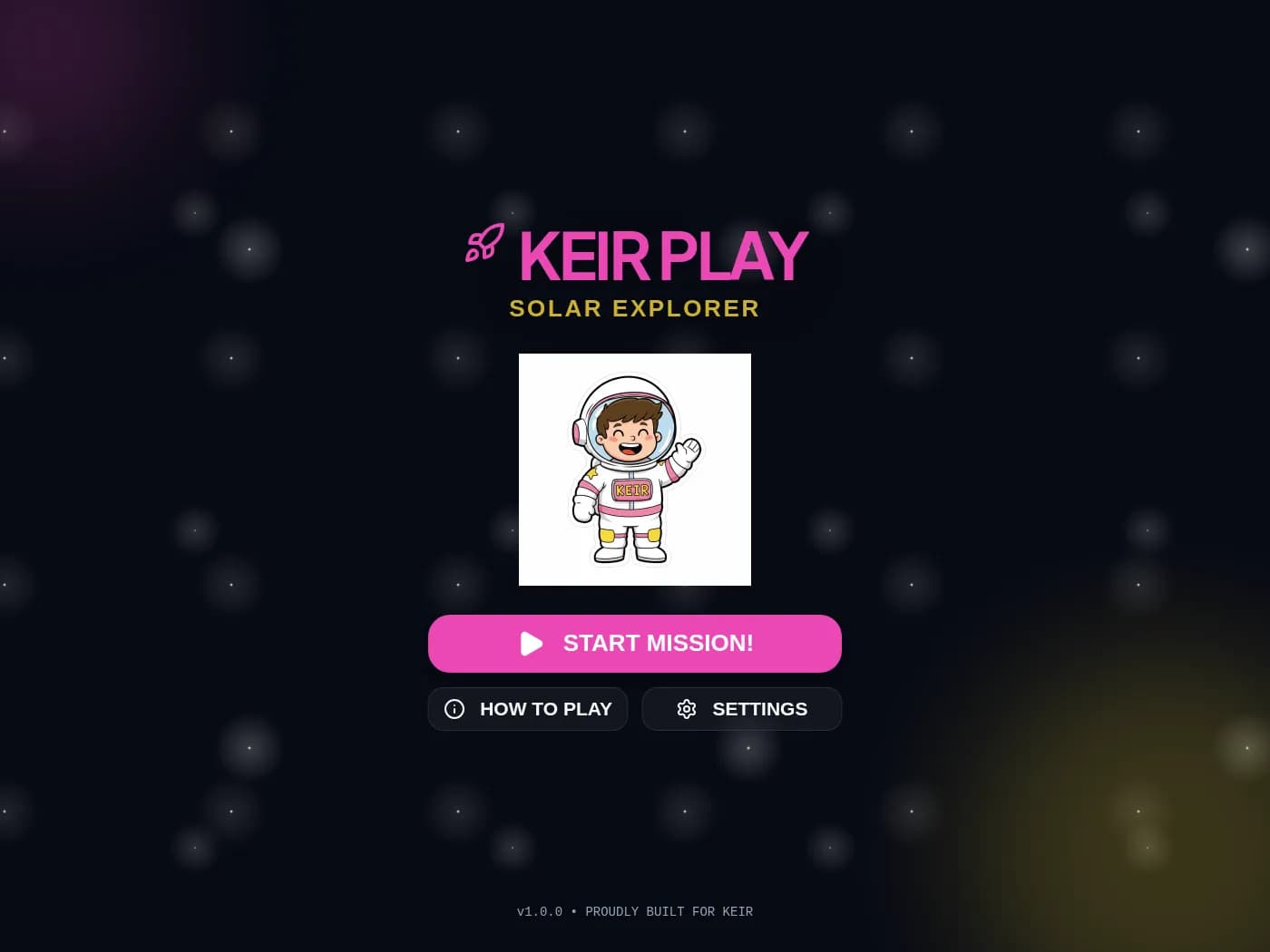 Keir Play: Solar Explorer