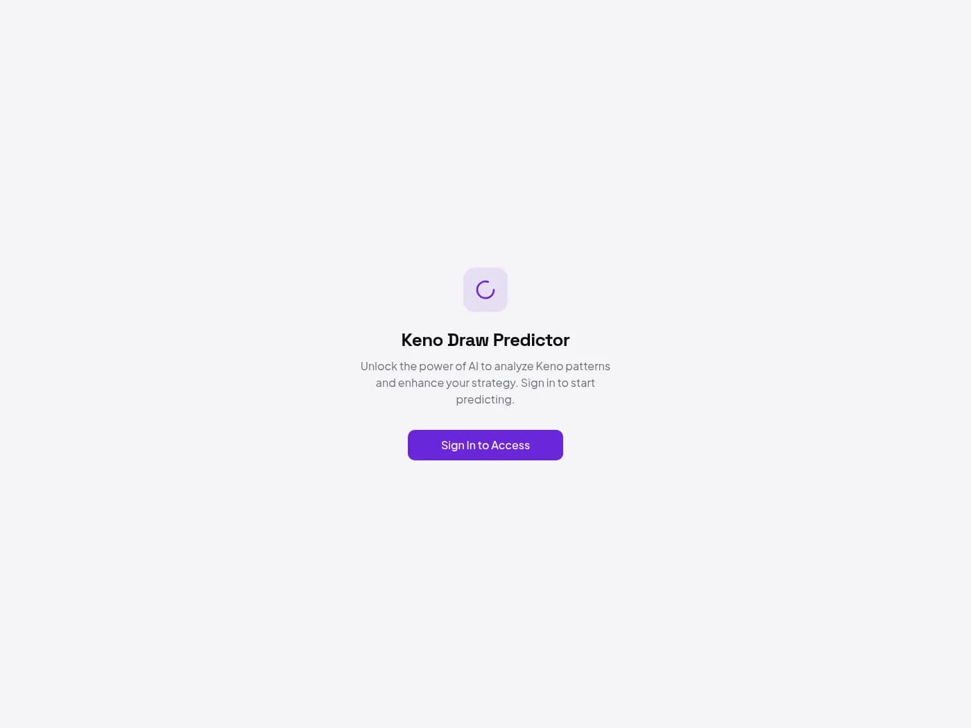 Keno Draw Predictor