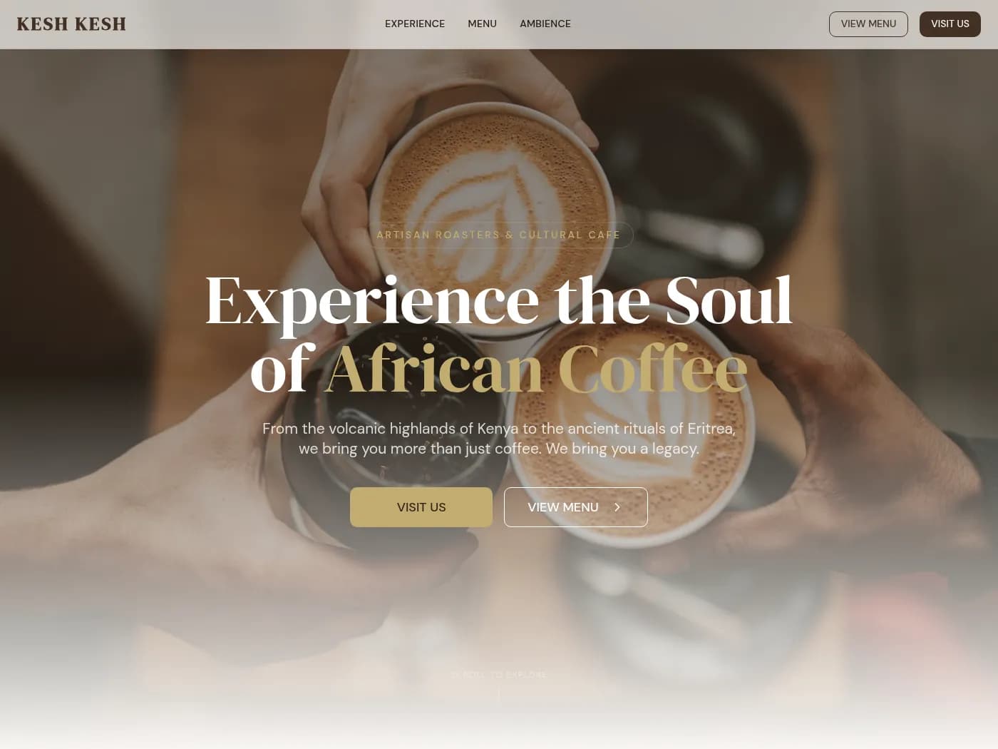 Kesh Kesh Coffee Landing