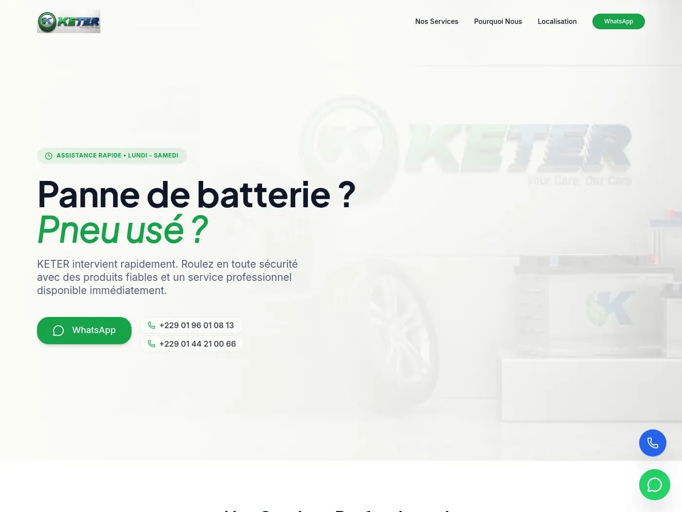 KETER Auto Services Site