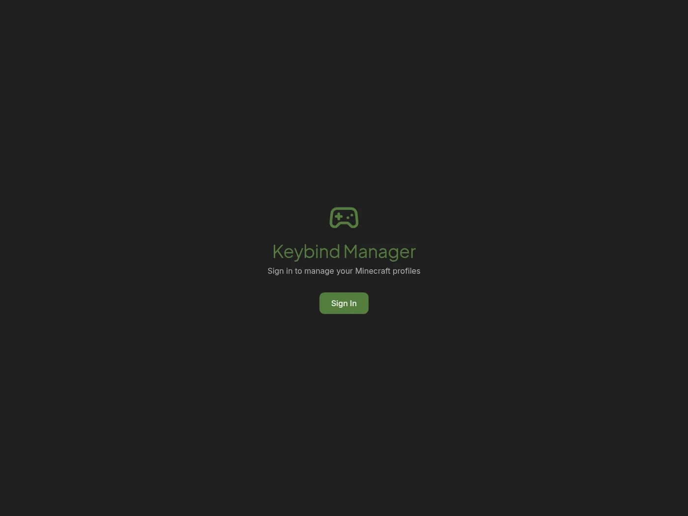 Keybind Profile Manager