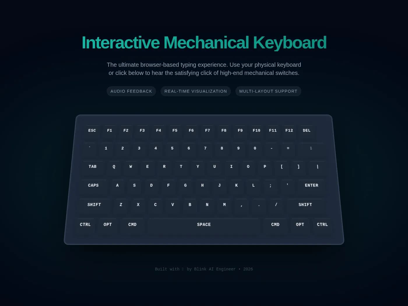 Interactive Keyboard Demo