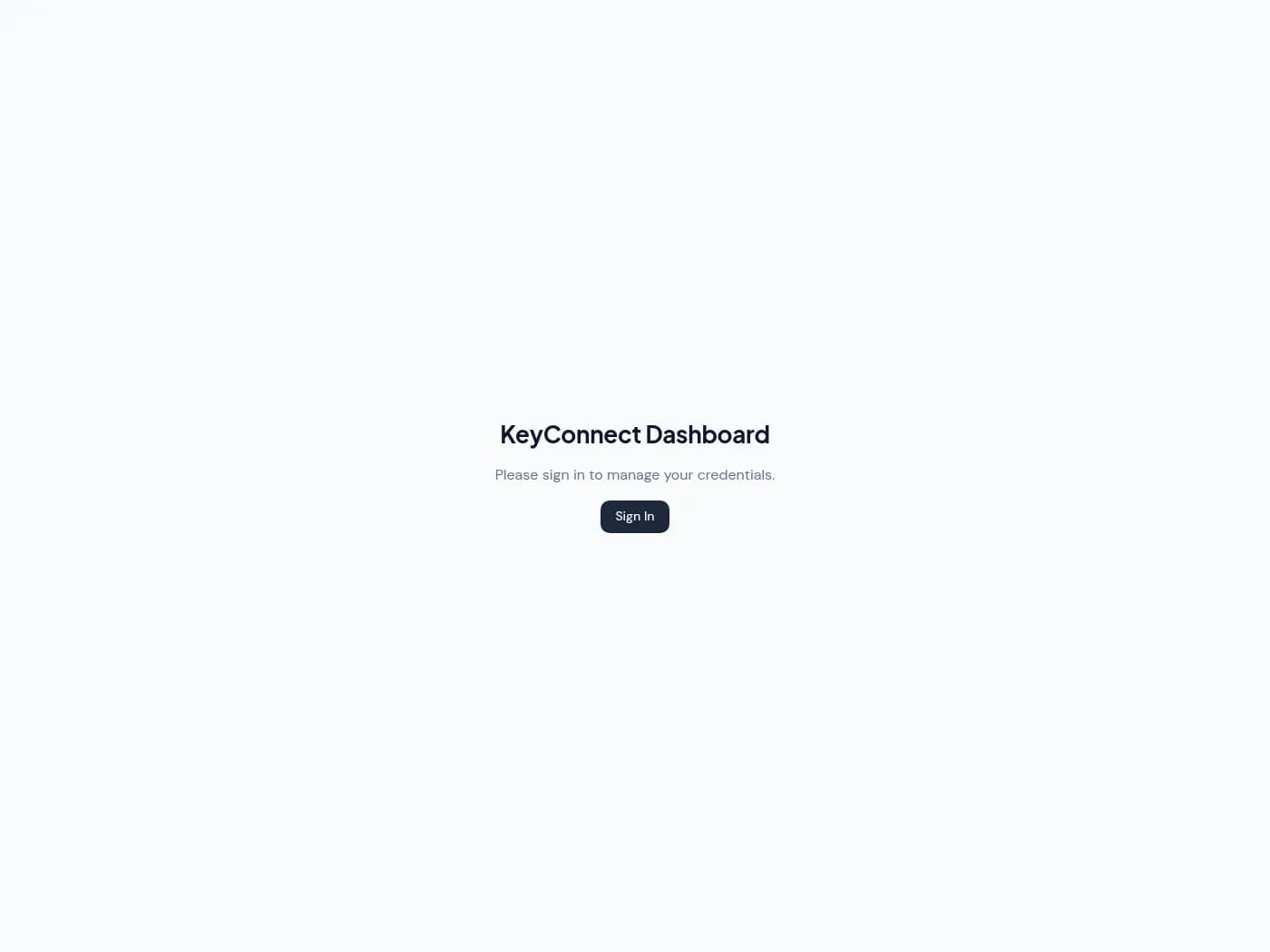 KeyConnect Dashboard