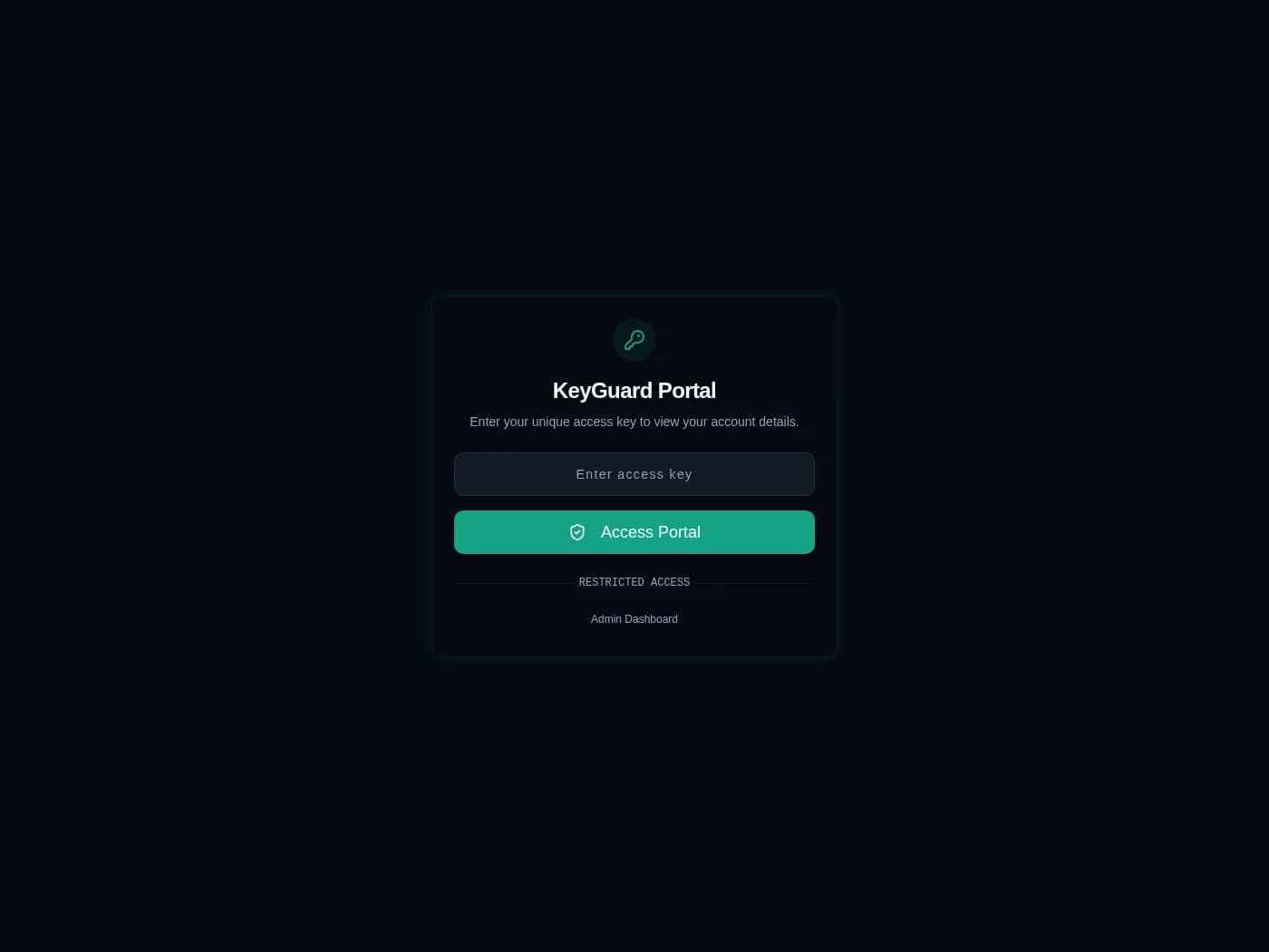 KeyGuard Portal