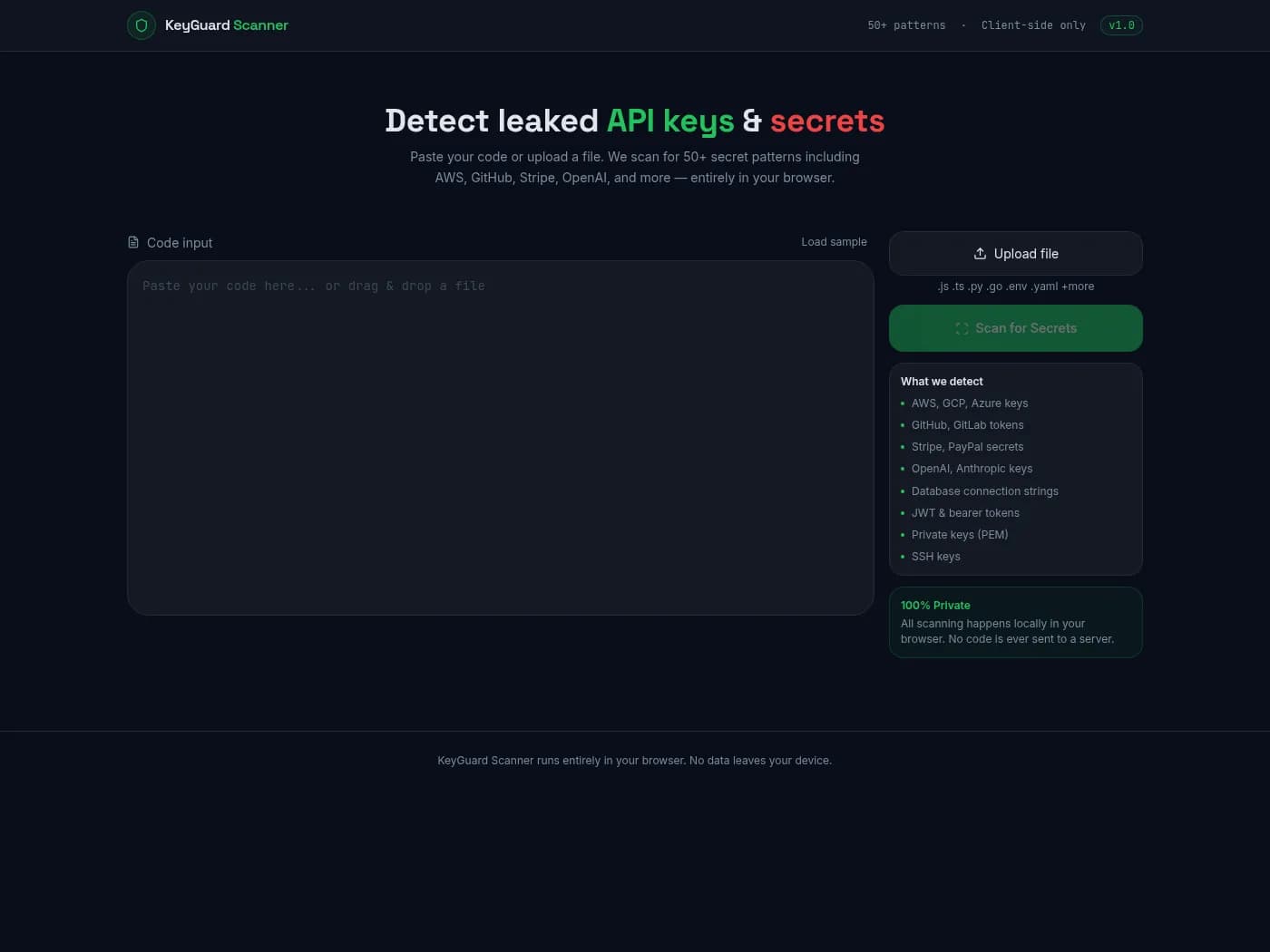KeyGuard Scanner