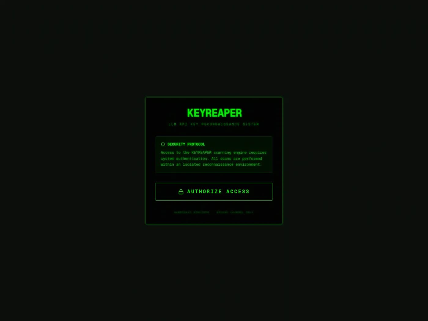 KEYREAPER LLM Key Scanner