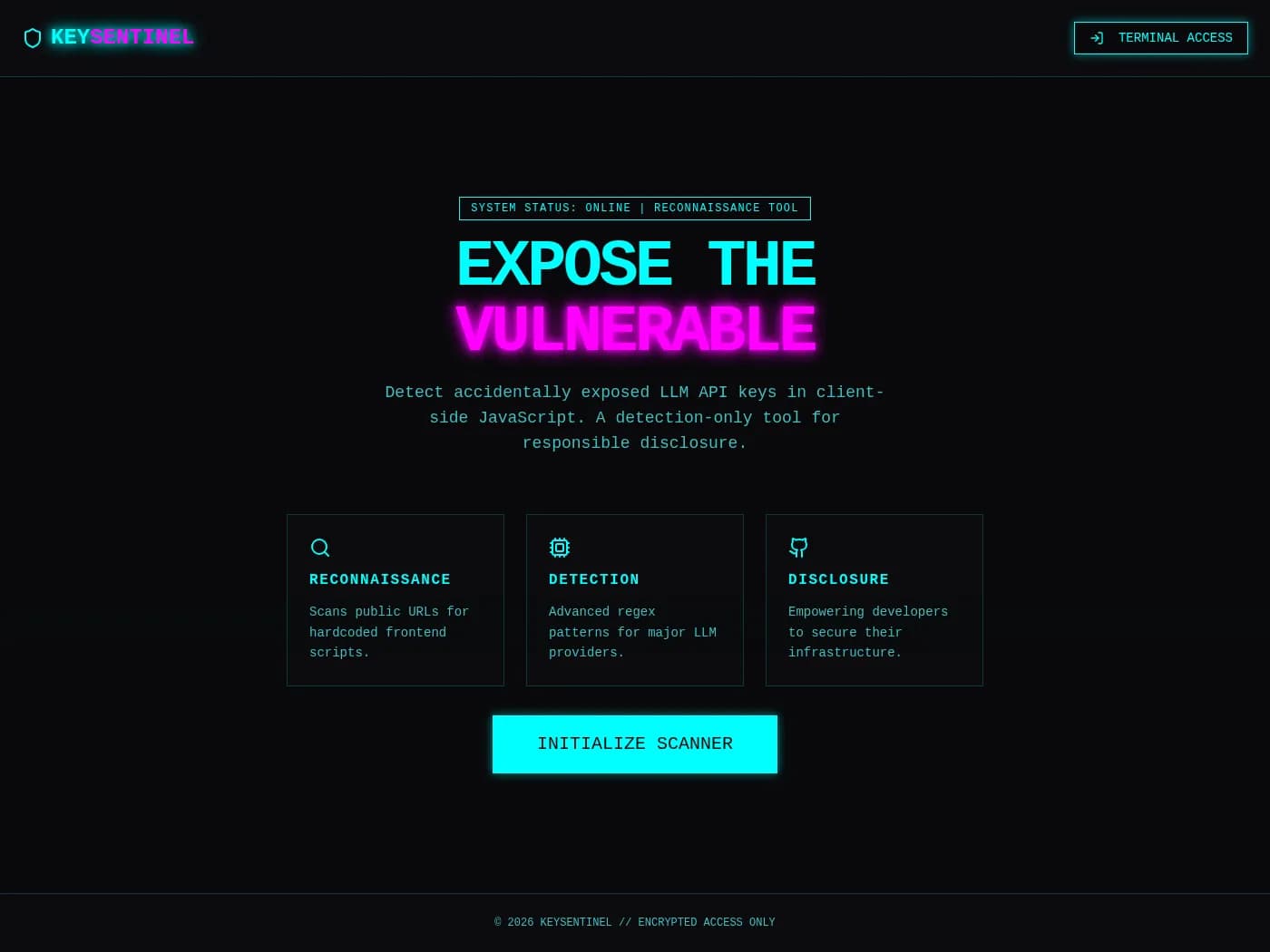 KeySentinel Scanner