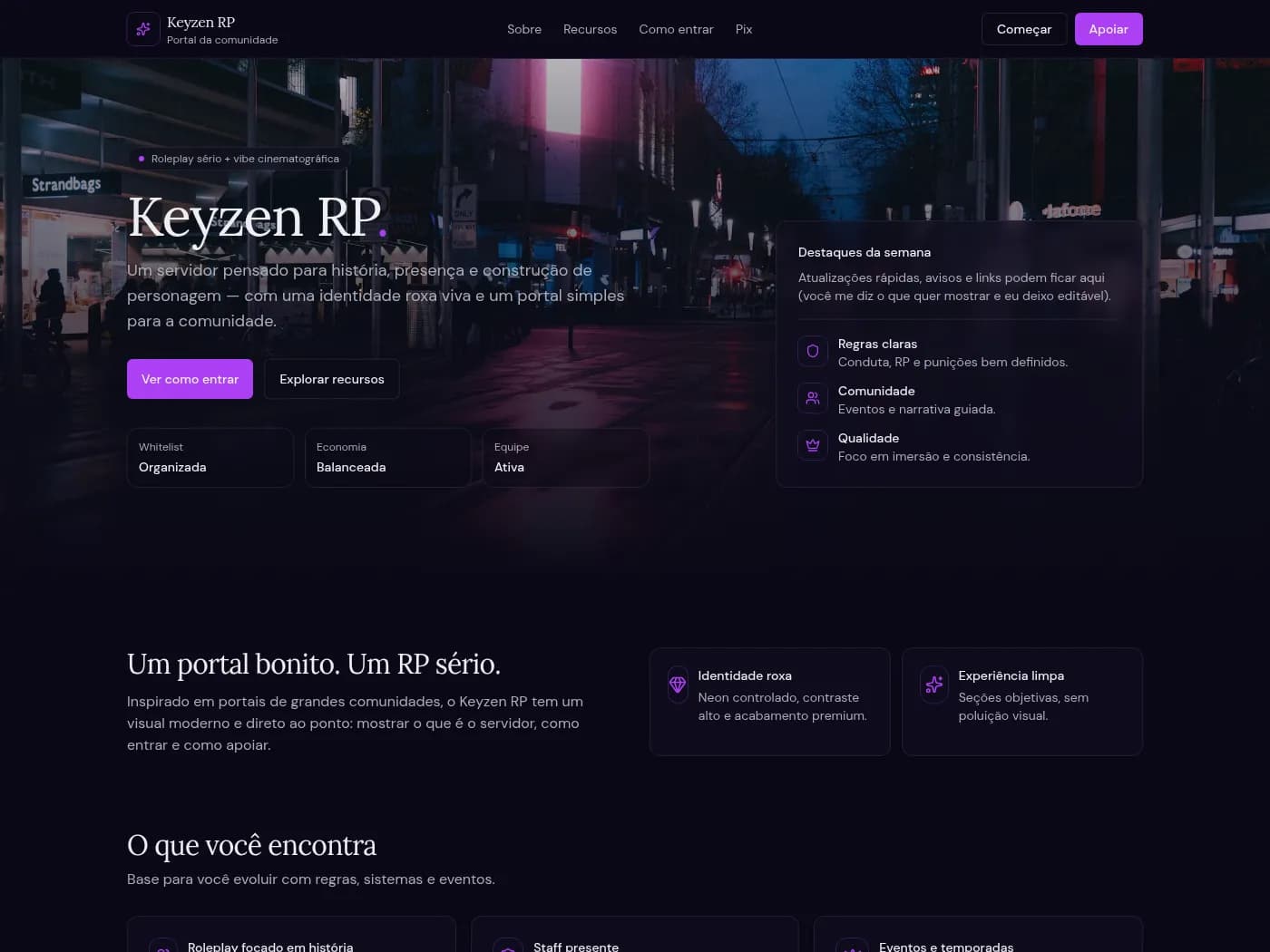 Keyzen RP Portal