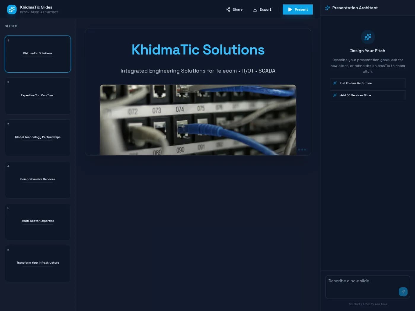 KhidmaTic Pitch Deck
