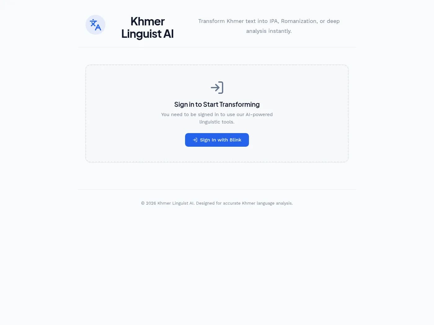 Khmer Linguist AI